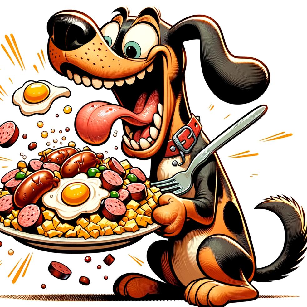 ¿Pueden los perros comer Huevo con Chorizo ? - Infoperros